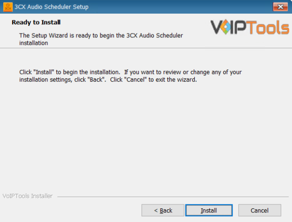 Audio Scheduler V18 – VoIPTools