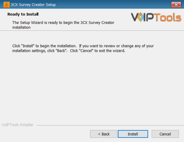 Survey Creator V18 – VoIPTools