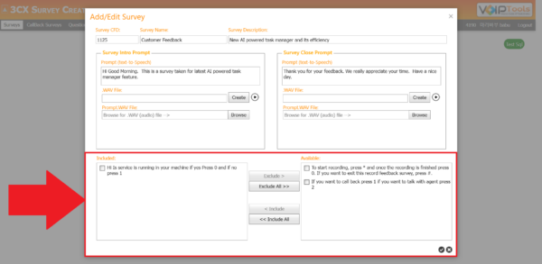 Survey Creator V18 – VoIPTools