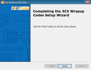 Wrapup Codes V18 (Server) – VoIPTools