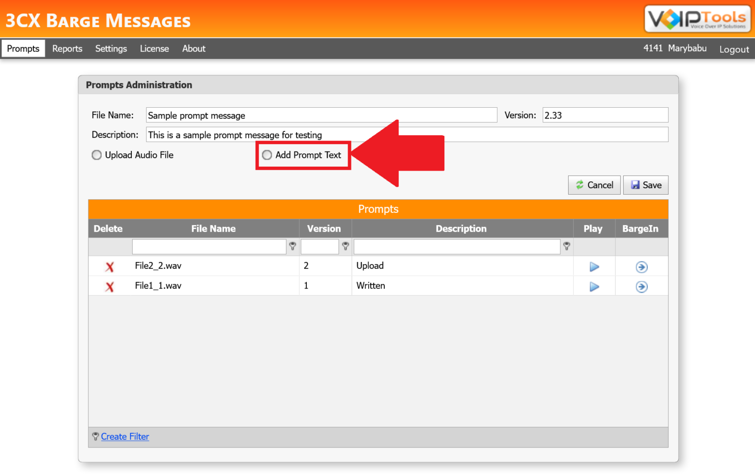 3CX Barge Messages – VoIPTools