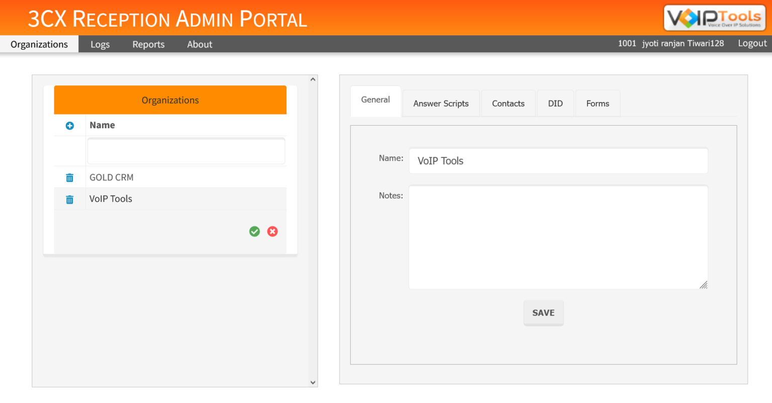 Reception Console V18 – VoIPTools