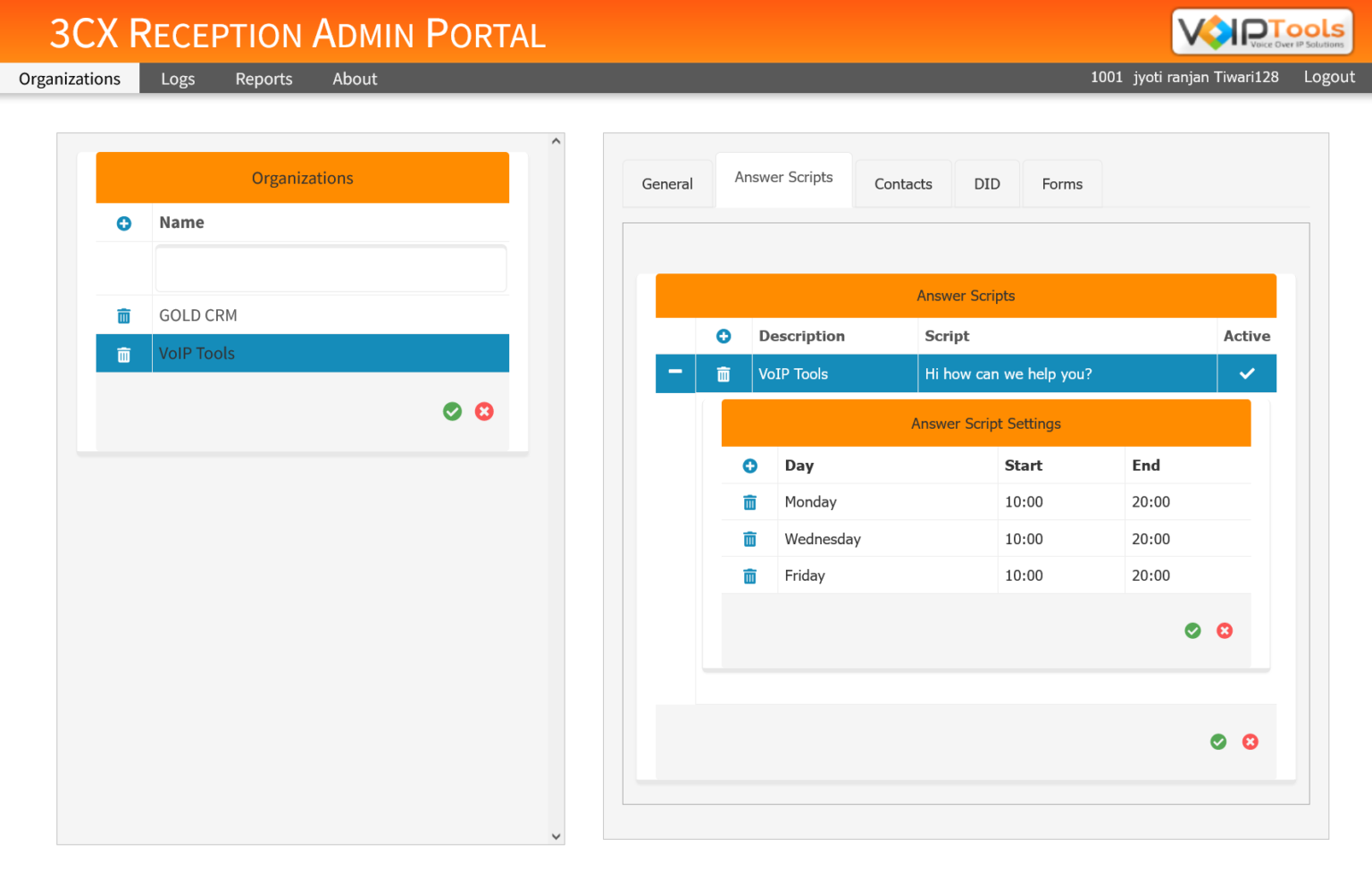 Reception Console V18 – VoIPTools