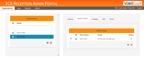Reception Console V18 – VoIPTools