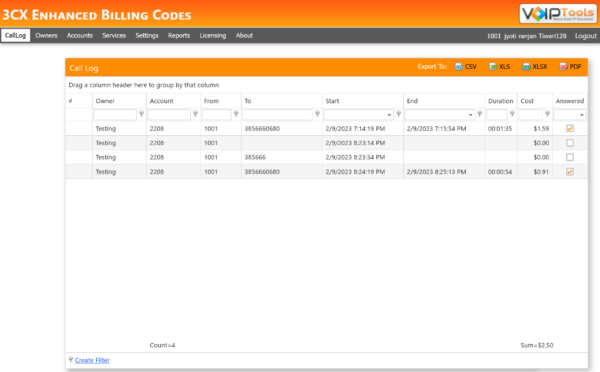 Enhanced Billing Codes V18 – VoIPTools