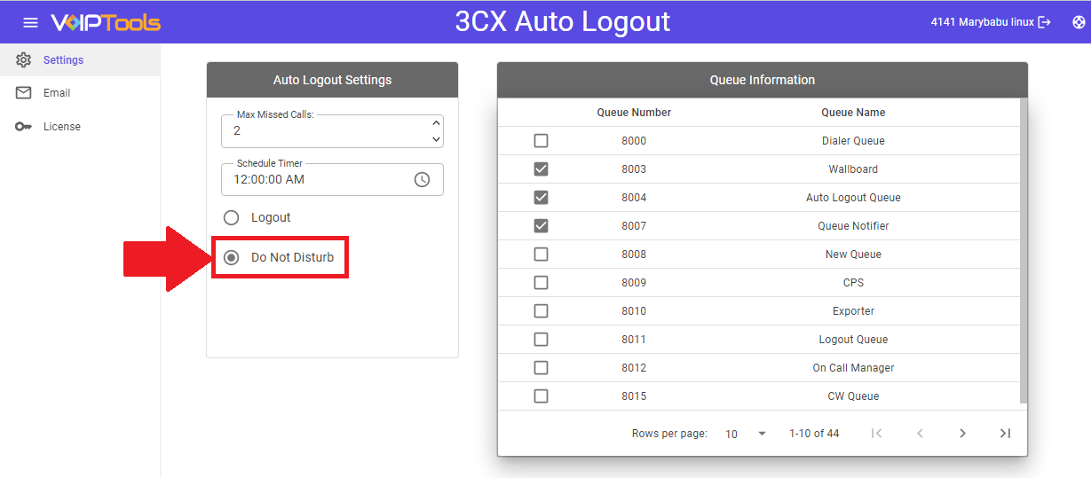 Auto Logout V18 – VoIPTools