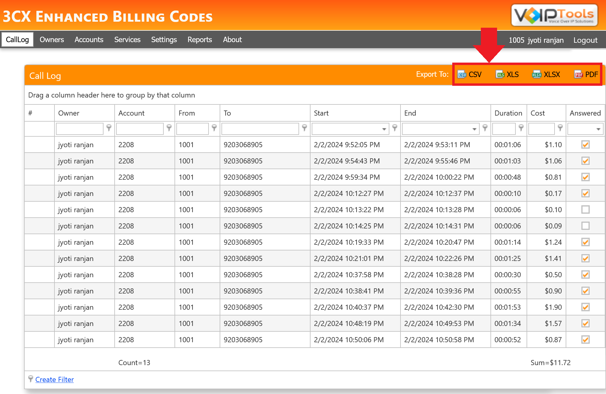 Enhanced Billing Codes V20 – VoIPTools