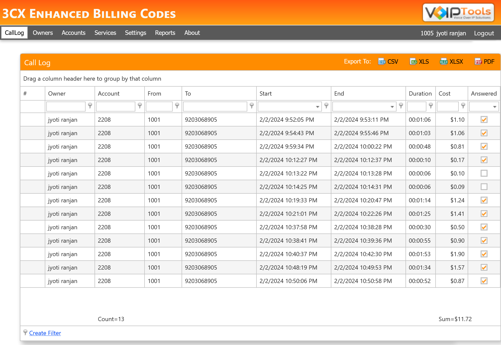 Enhanced Billing Codes V20 – VoIPTools