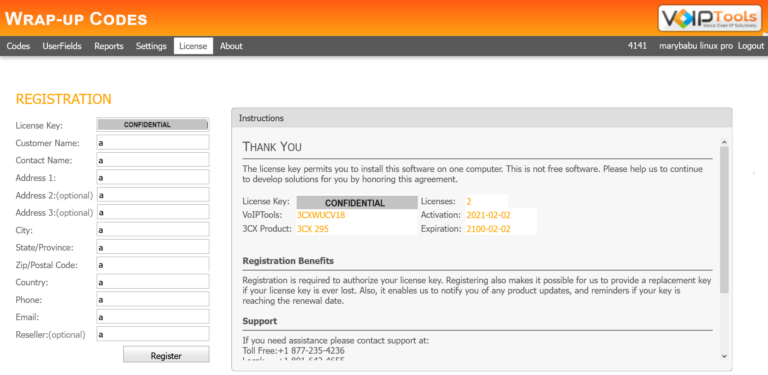 Wrapup Codes V18 (Server) – VoIPTools
