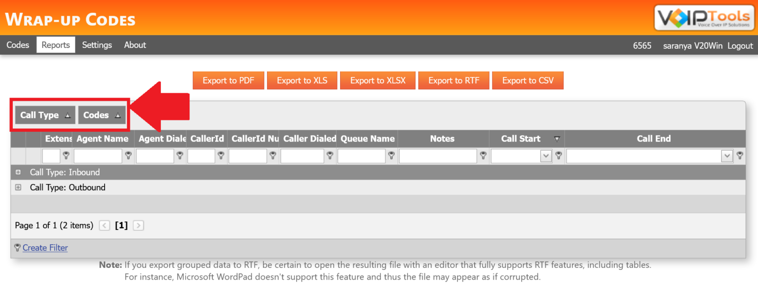 WrapUp Codes Server V20 – VoIPTools