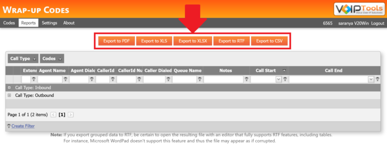 WrapUp Codes Server V20 – VoIPTools