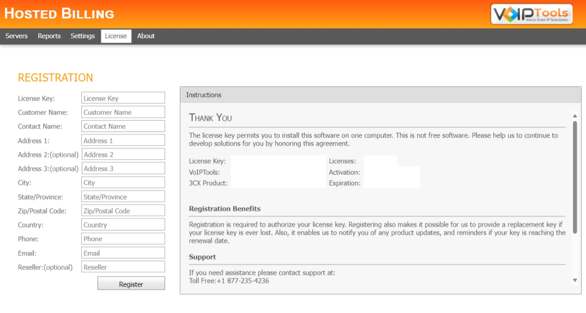 Hosted Billing V20 – VoIPTools