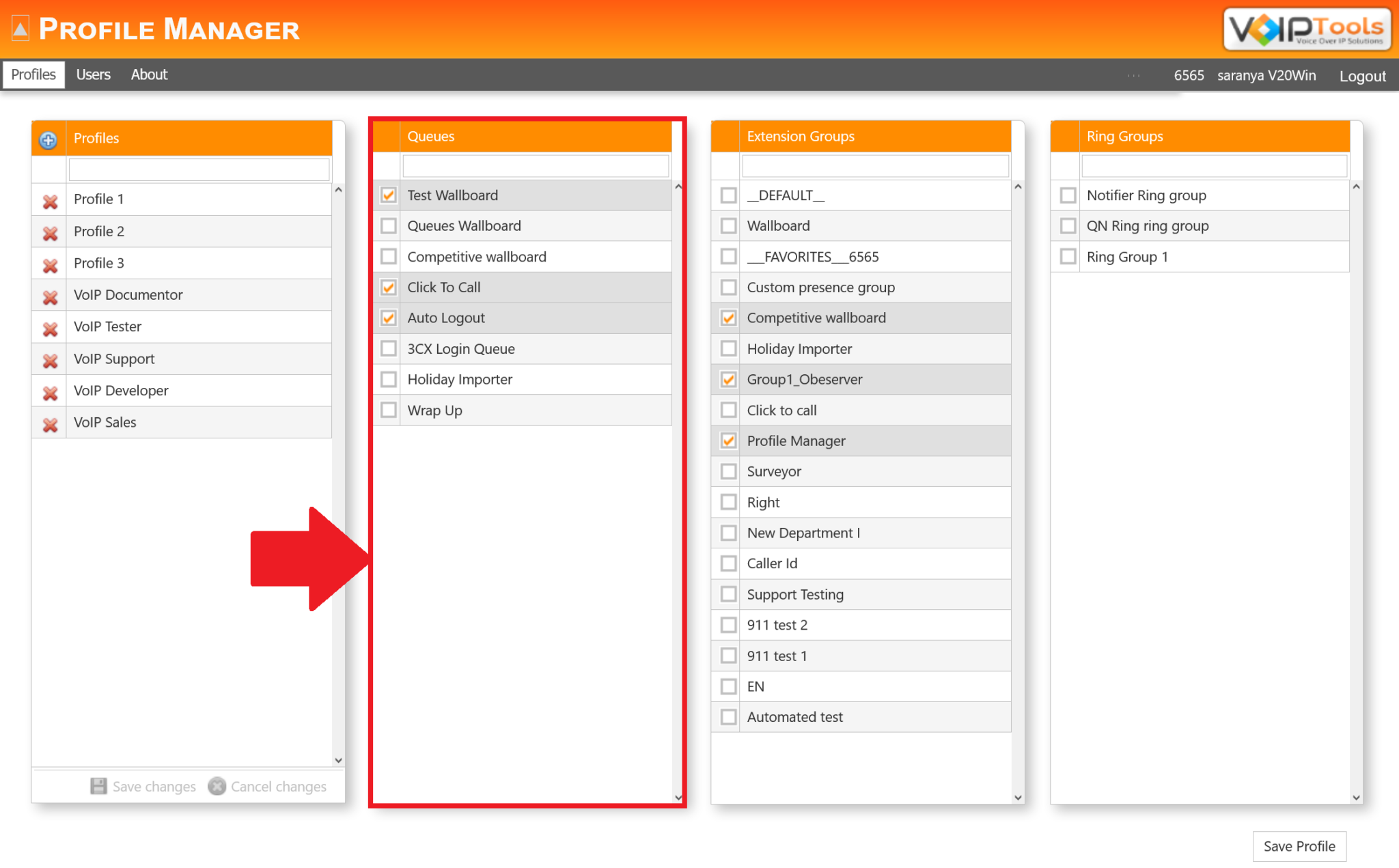 Profile Manager V20 – VoIPTools