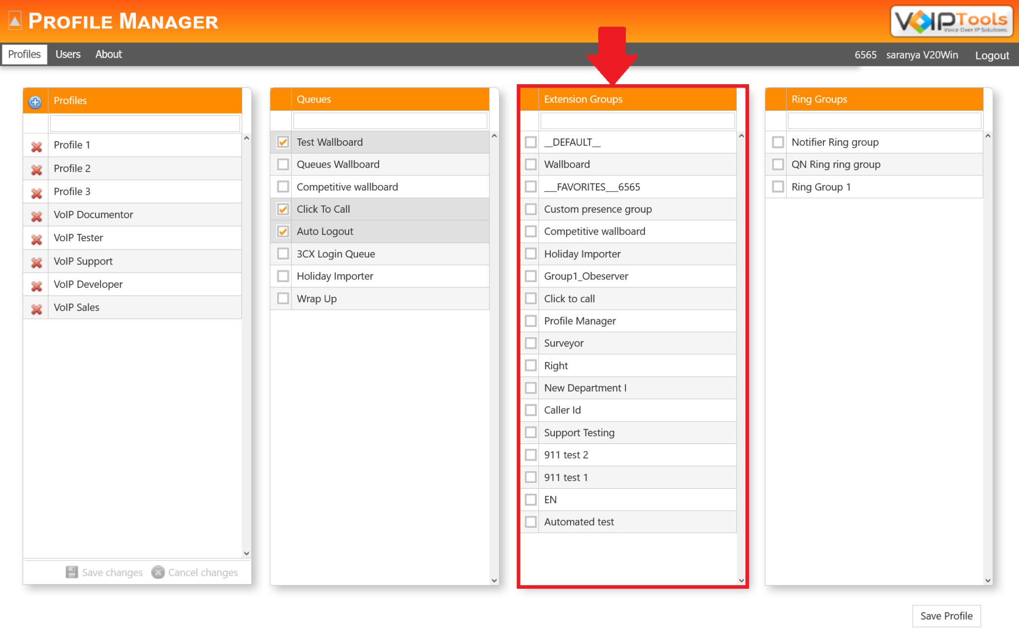 Profile Manager V20 – VoIPTools