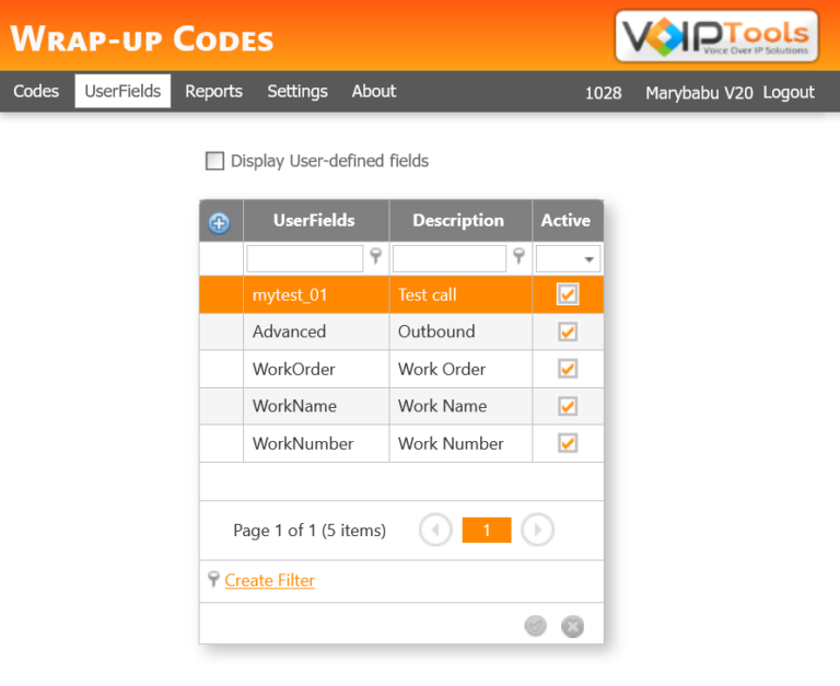 WrapUp Codes Server V20 – VoIPTools