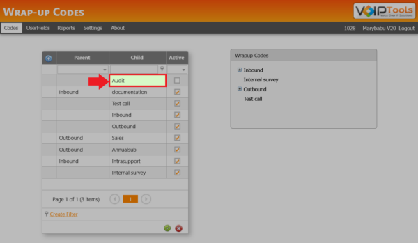 WrapUp Codes Server V20 – VoIPTools