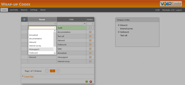 WrapUp Codes Server V20 – VoIPTools