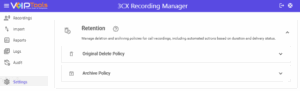 RECORDING MANAGER V20 – VoIPTools