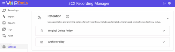 RECORDING MANAGER V20 – VoIPTools
